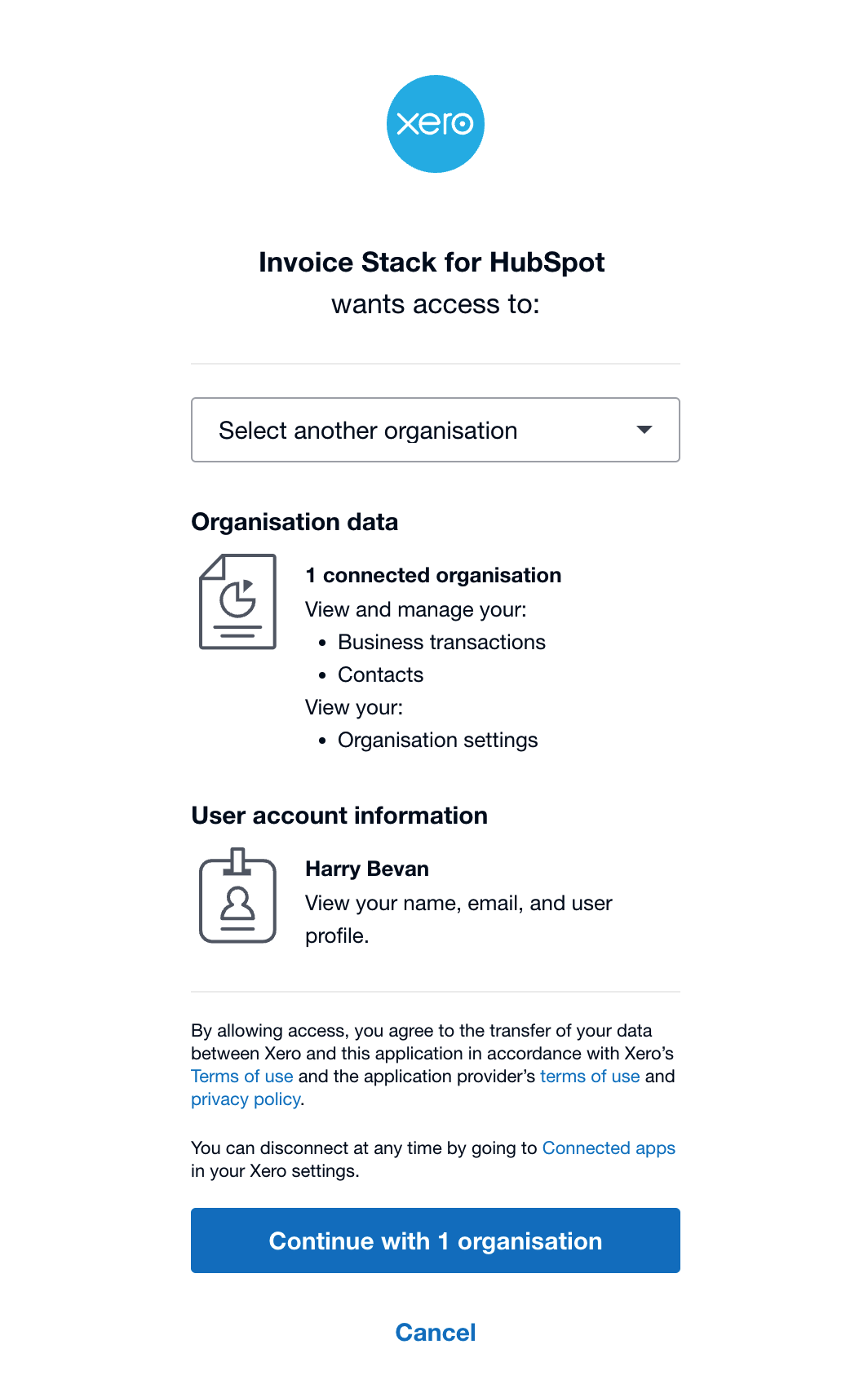 How to reconnect your Xero account to Invoice Stack | Invoice Stack